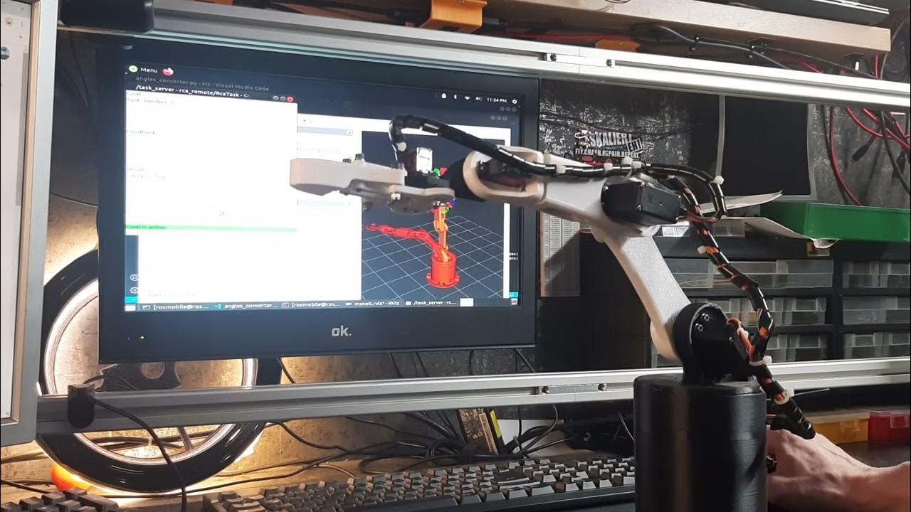 Robot Arm with 6 DOF - ROS Noetic and Moveit - YouTube