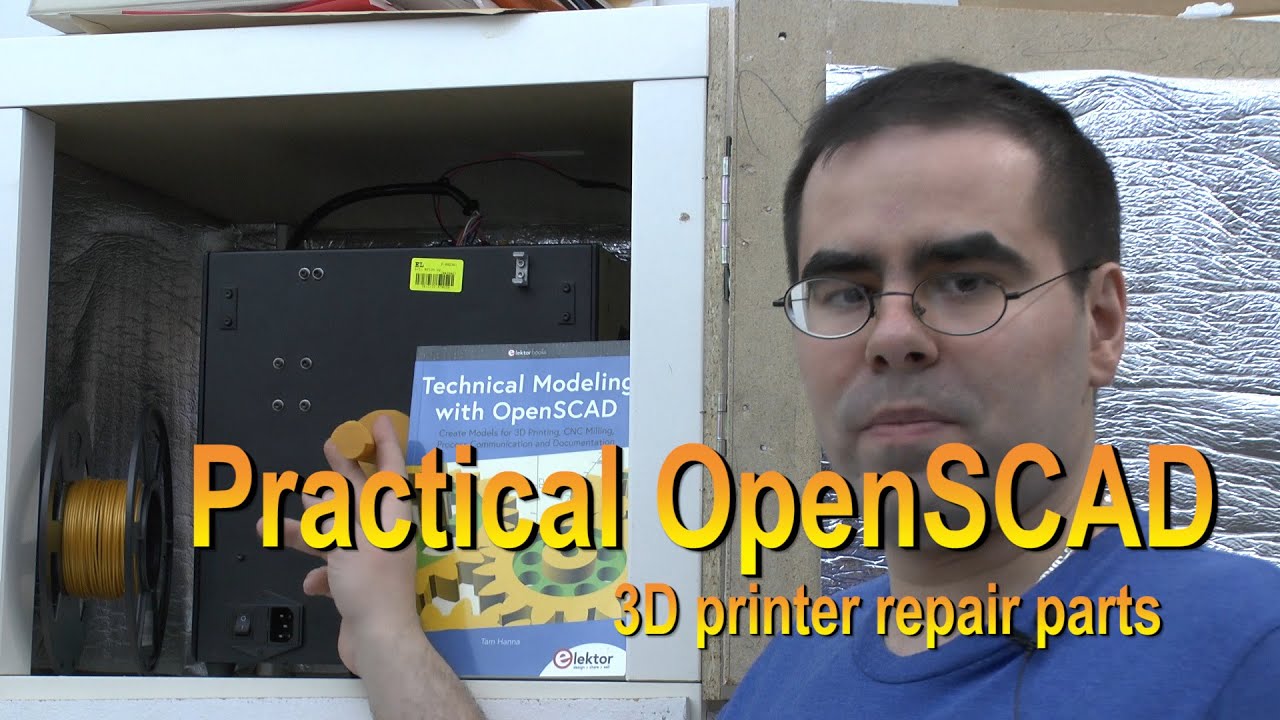 Design 3D printer repair parts with OpenSCAD - YouTube