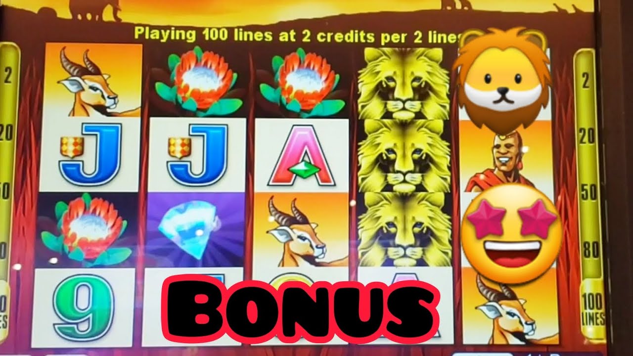 Vintage SLOTS | 100 LIONS BONUS 🤩😄 - YouTube