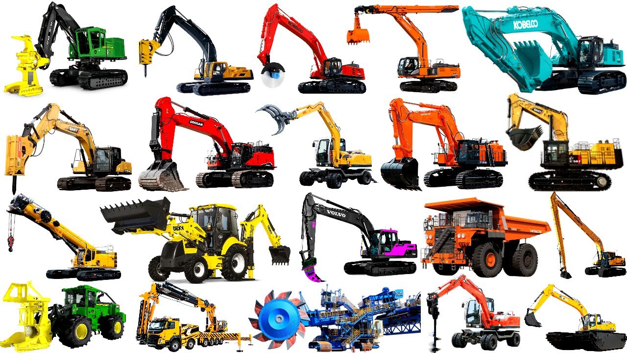 Dangerous Excavators & Heavy Equipments Synthetic | Digger, Demolition ...