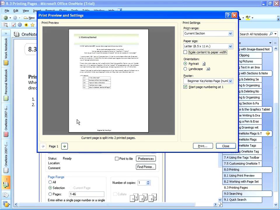 OneNote 2003 2007 Printing Pages YouTube onenote-2003-2007-printing-pages-youtube