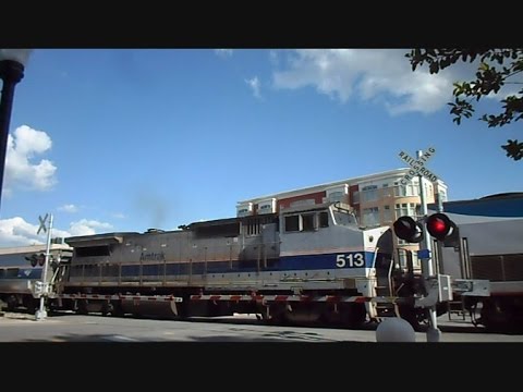 Amtrak Dash 8 Locomotive 513 The Great Catch - YouTube