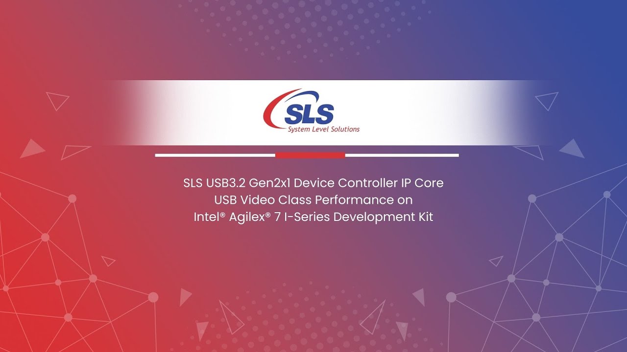 USB Video Class (UVC) using SLS USB 10Gbps Device IP Core on Altera ...