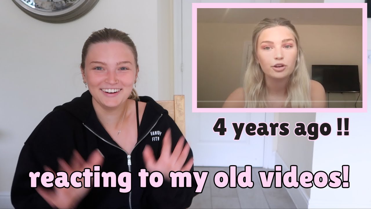 Reacting to my old videos !! | 4 YEARS ON YOUTUBE SPECIAL !!!- Robyn ...