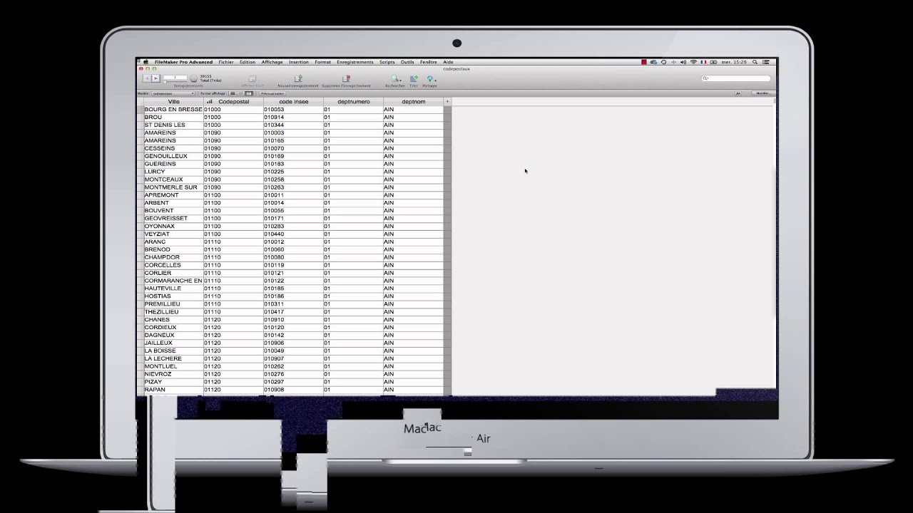 Premiers pas avec Filemaker - YouTube