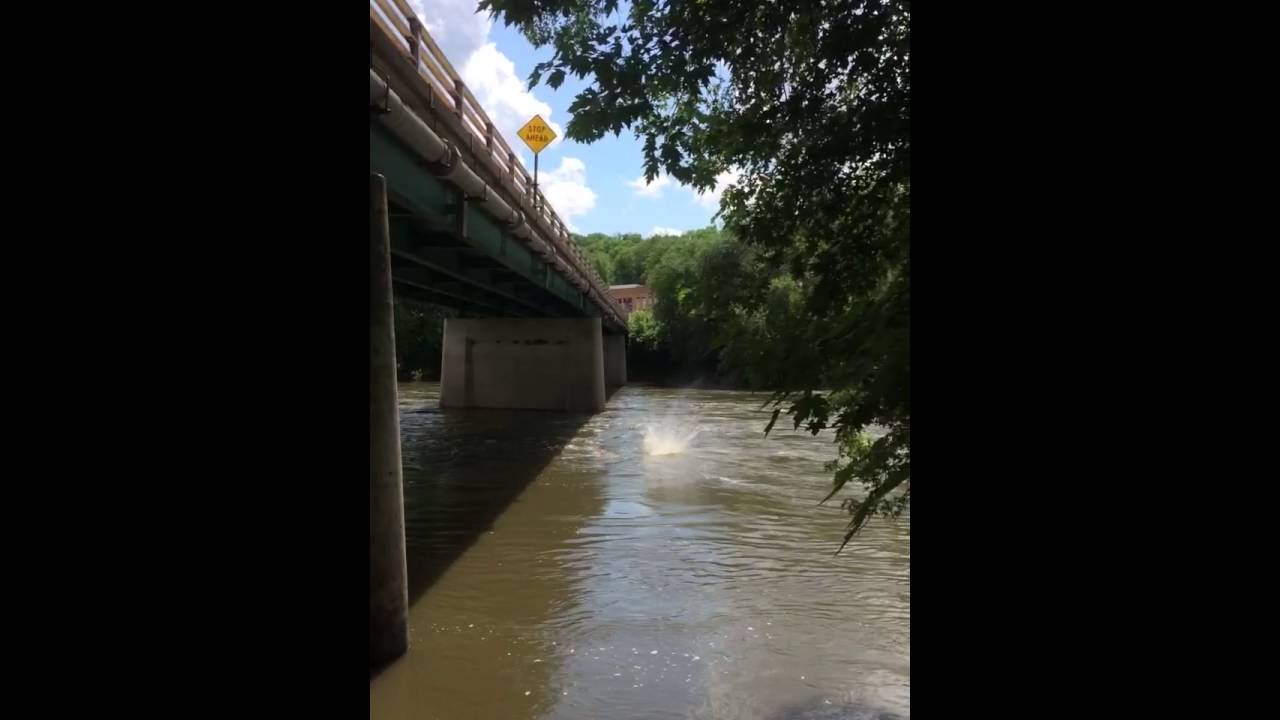 Bridge Jumping in Lehigh, IA - YouTube