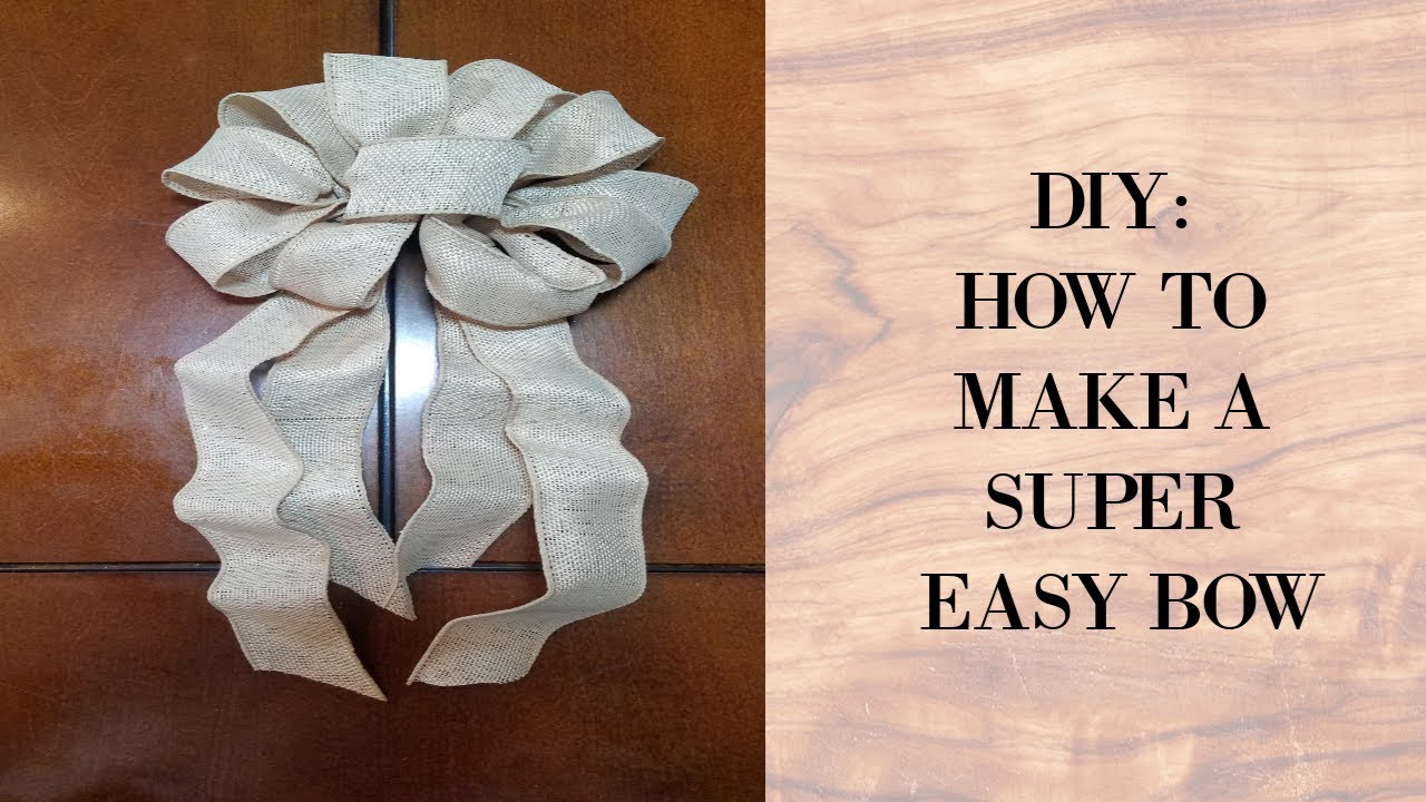 DIY: How to make a Super easy bow - YouTube