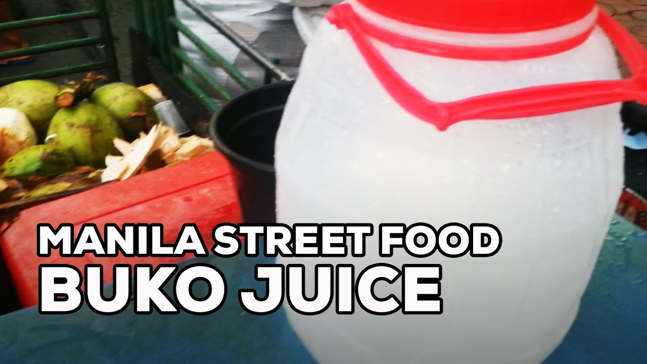Must-Try Street Foods in Manila: Buko Juice!! - YouTube