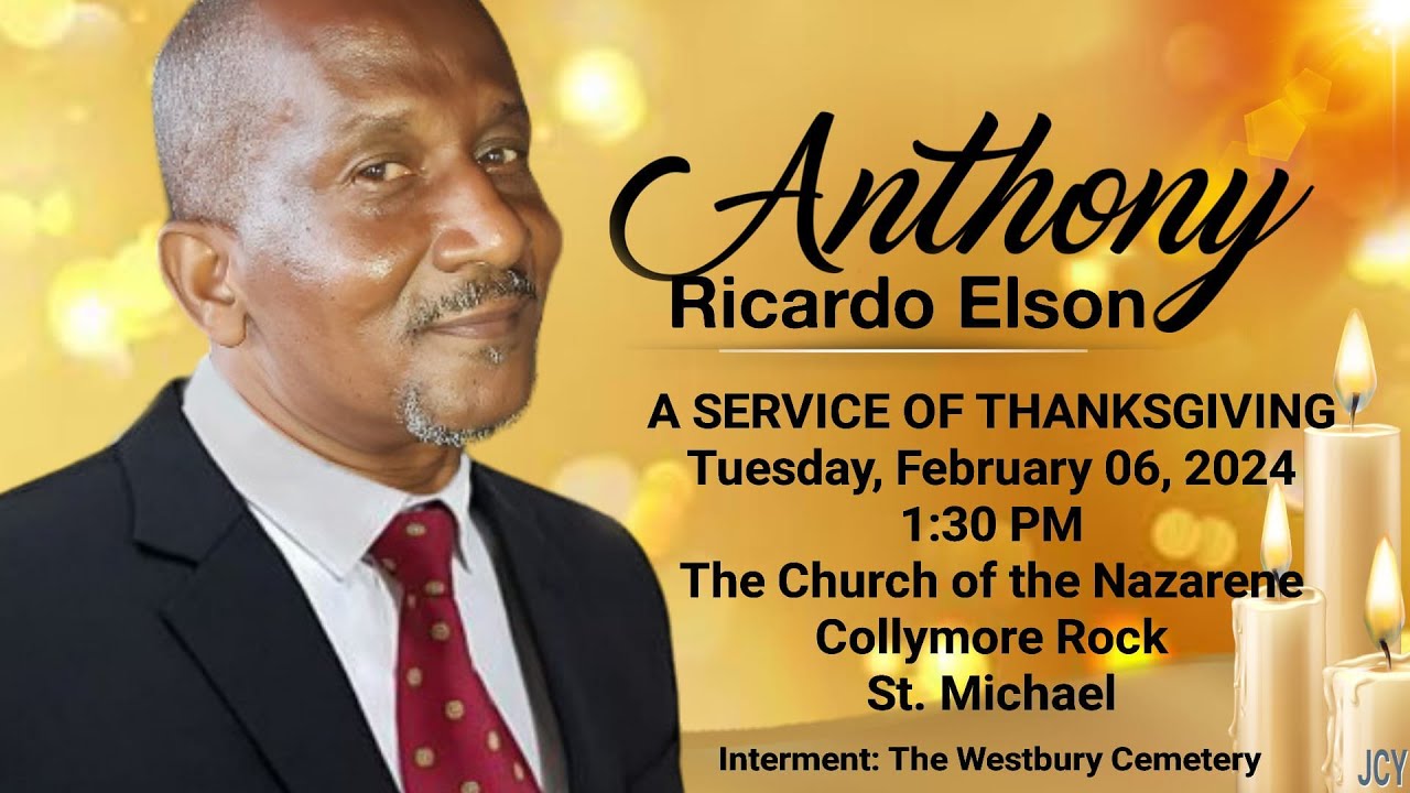 A Homegoing Ceremony for the Life of Anthony Elson - YouTube