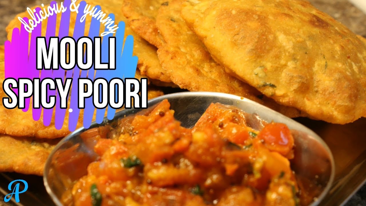 Mooli Ki Puri Recipe | Mooli Masala Puri | Muli Ki Puri | मूली की पूरी ...