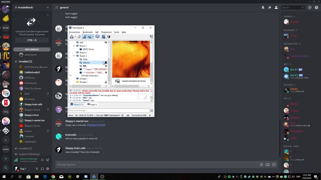 Skeppy /invadedlands discord random moment sub and like pls - YouTube