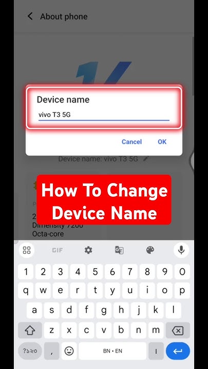 How To Change Device Name - YouTube