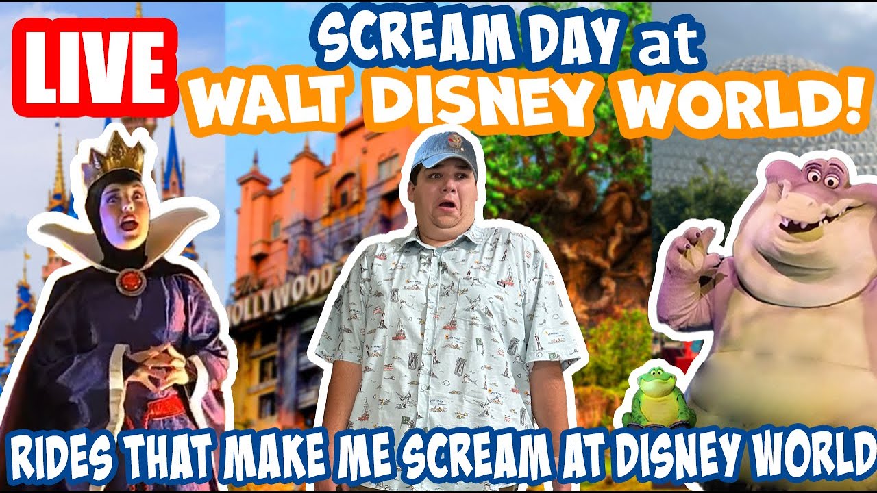 🔴Live: Riding Thrill Rides at Disney World! - Celebrating Scream Day ...