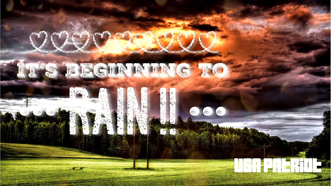 It’s beginning to rain !!! - YouTube