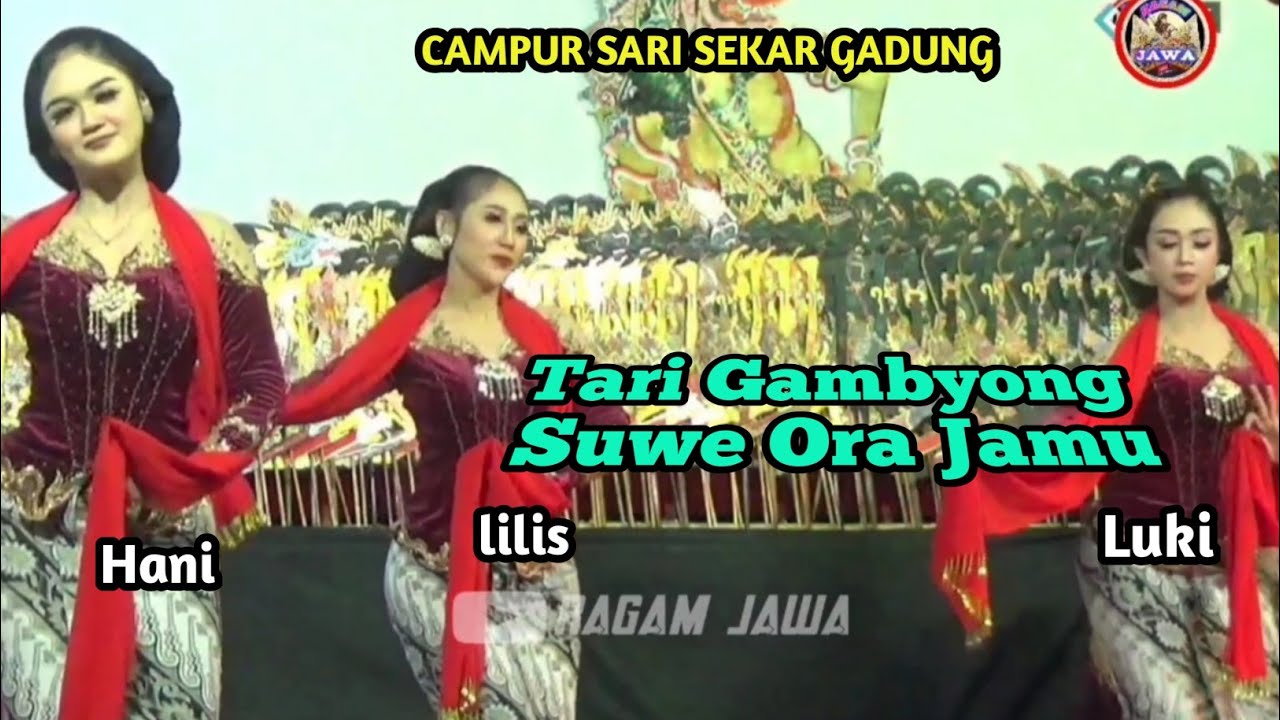 Tari gambyong Campursari suwe ora jamu - YouTube
