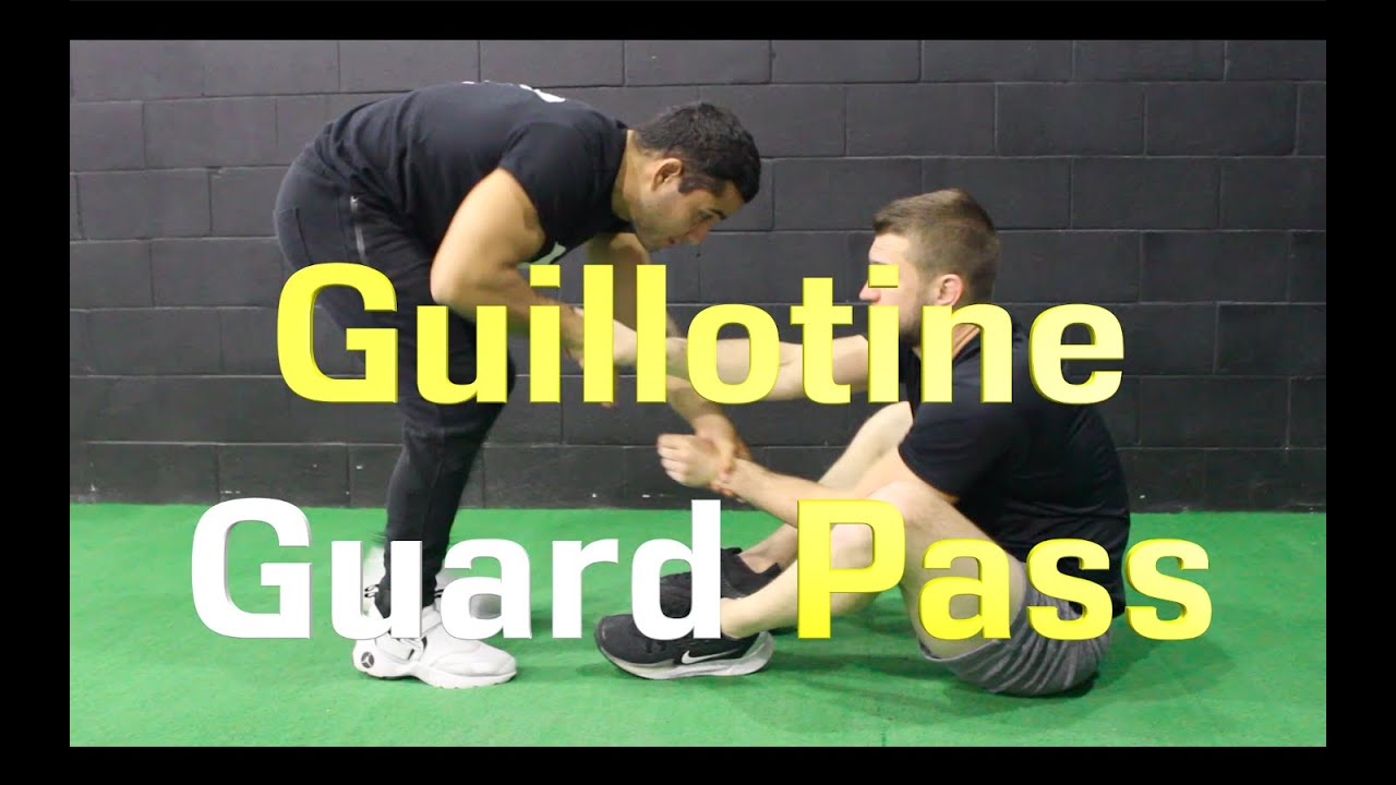 MMA Guard Pass using a guillotine to take the back (learnt from Firas ...