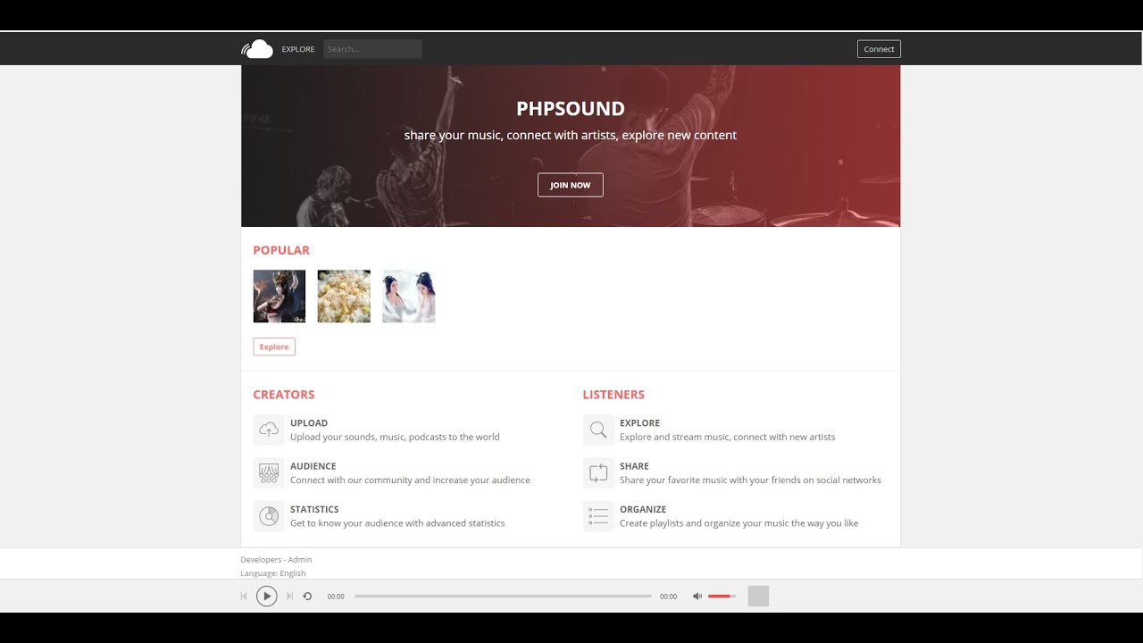 Giới Thiệu đồ án Website Chia Sẻ Và Nghe Nhạc Trực Tuyến Php Mysql 2020