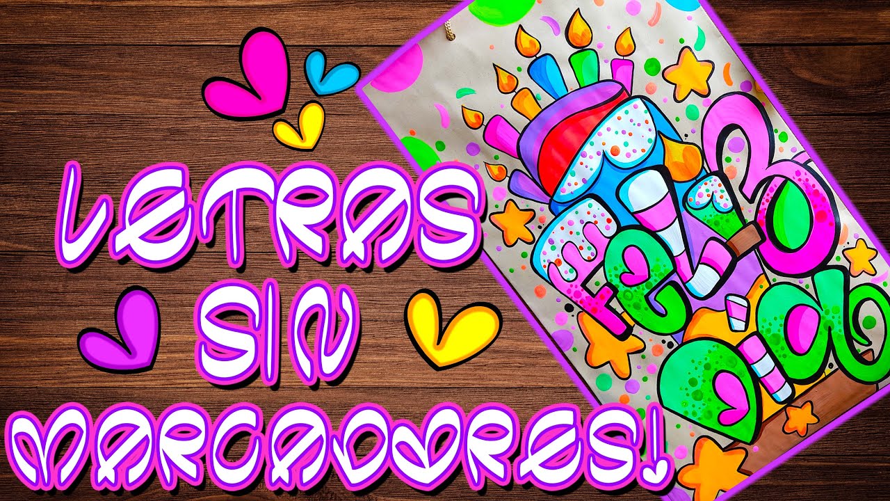 💕APRENDE LETRAS BONITAS SIN MARCADORES 😍 - YouTube