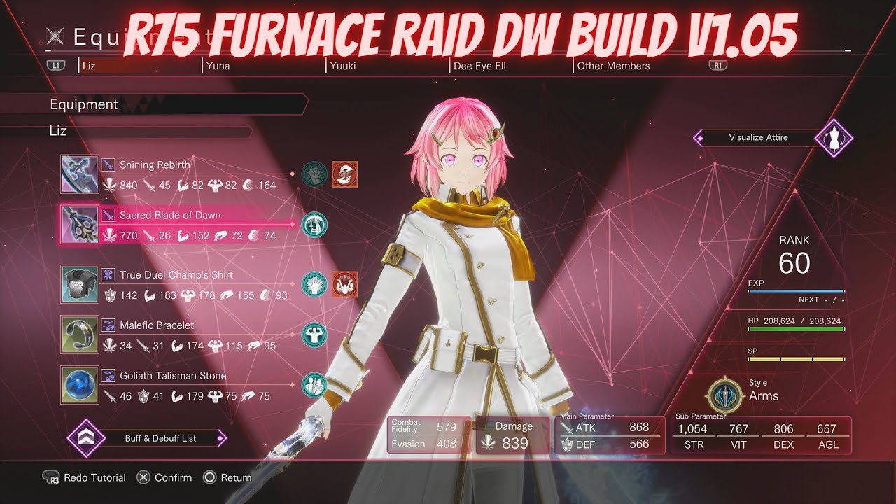 Sword Art Online Last Recollection R75 Furnace Raid Dual Wield Build V1 ...