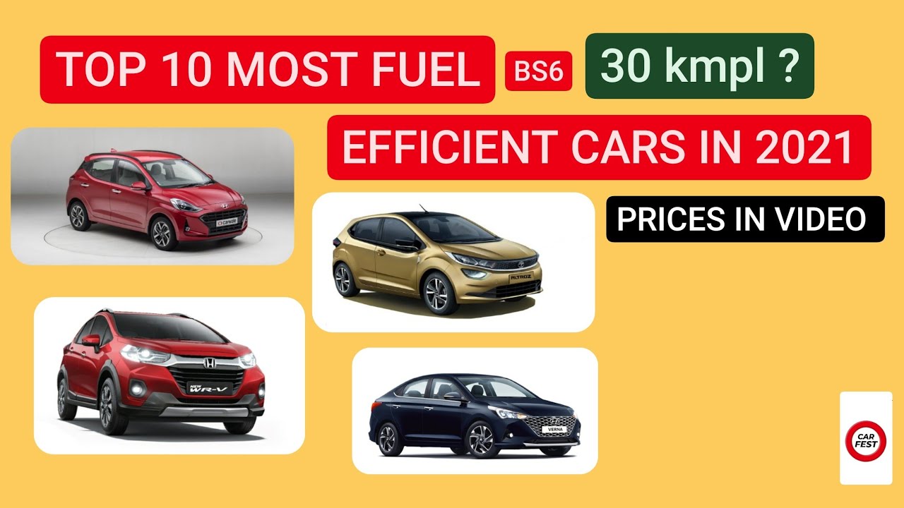 TOP 10 MOST FUEL EFFICIENT CARS IN 2021 - YouTube