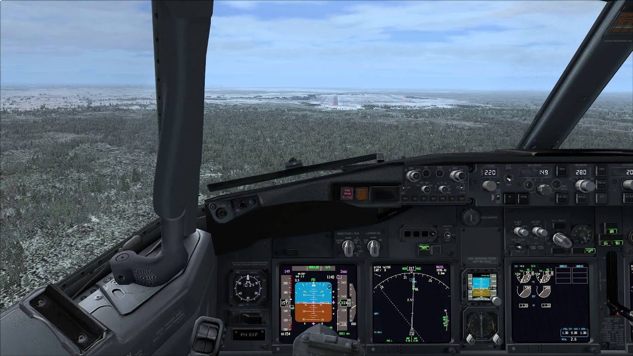 FSX | KLM PMDG 737NGX | LANDING HELSINKI | COCKPIT VIEW | - YouTube