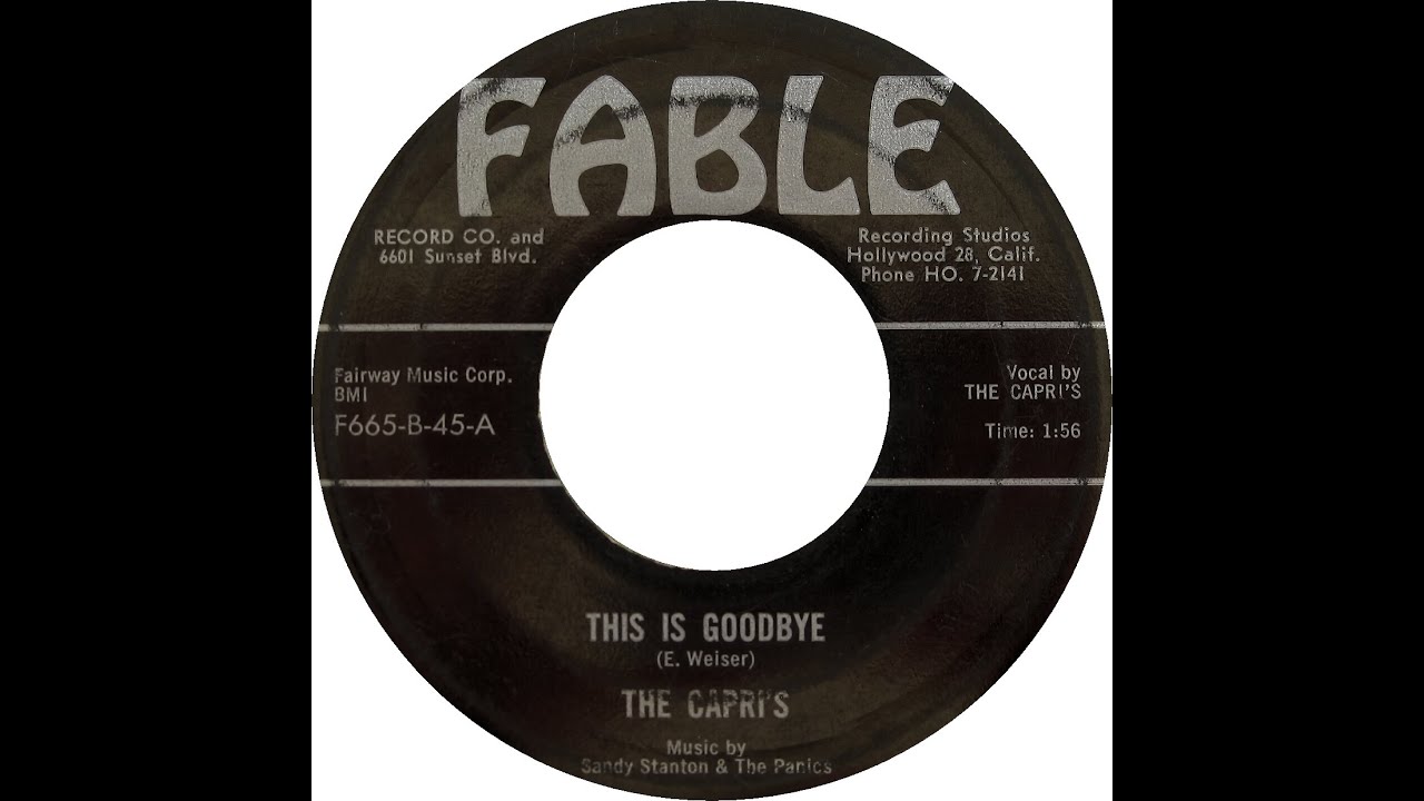CAPRIS THIS IS GOODBYE - YouTube