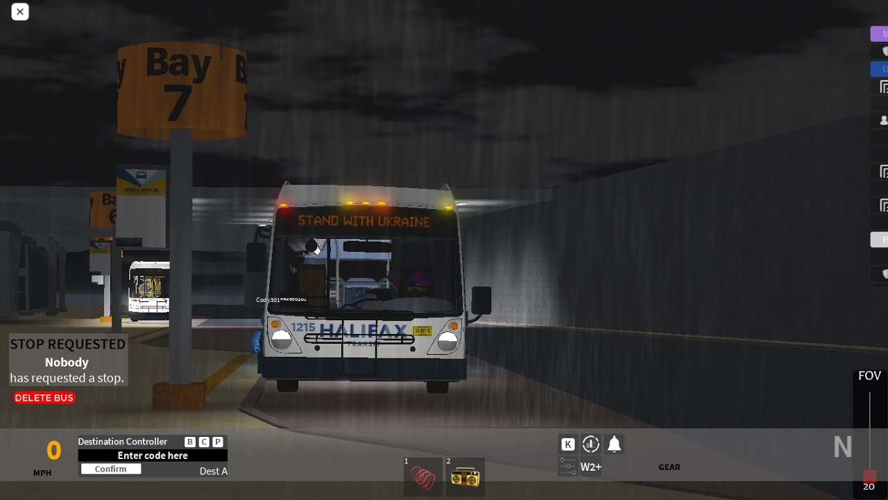 roblox Halifax Bus Simulator driving LFS on 11 though a [HURRICANE ...