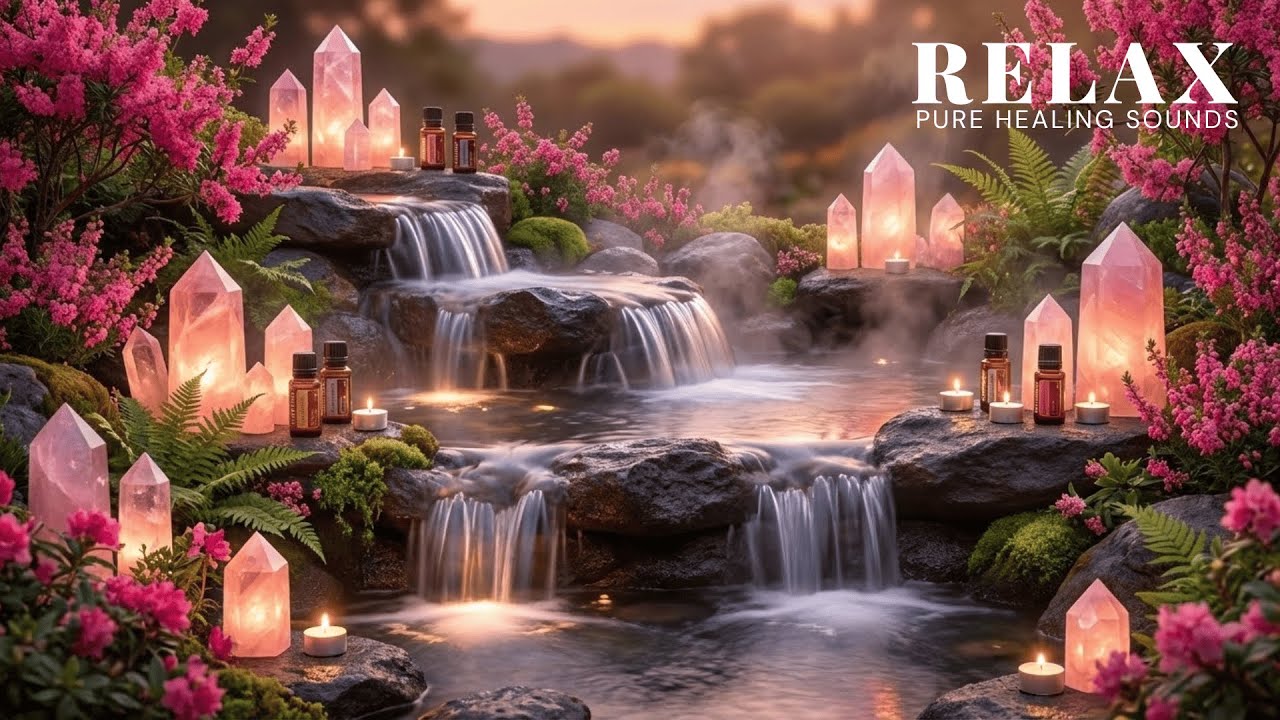 Luxury Spa Ambience at Home 🕯️ Aromatherapy & Gentle Waterfall for ...