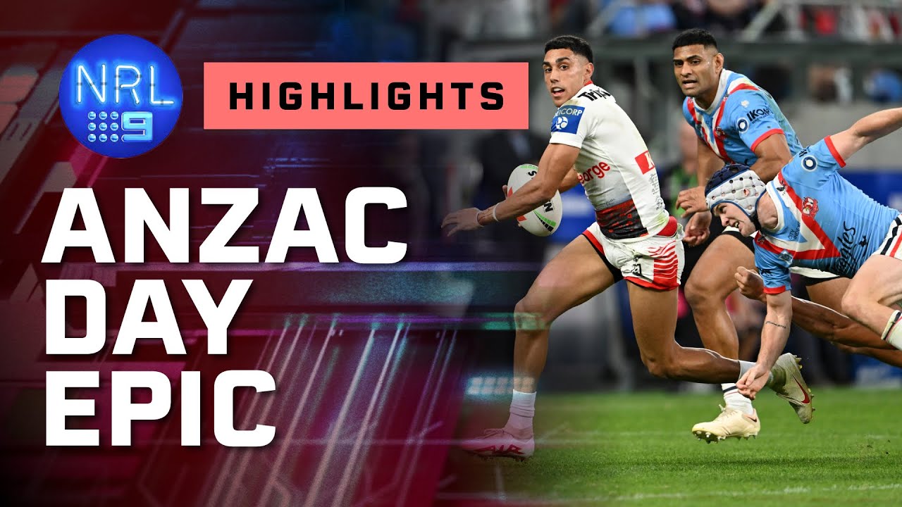 NRL Highlights: Roosters v Dragons - Round 8 | NRL on Nine - YouTube