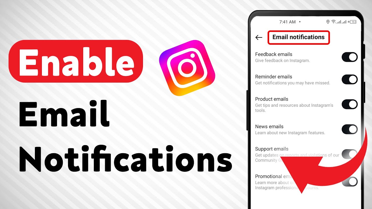 How to Enable Email Notifications On Instagram (Updated) - YouTube