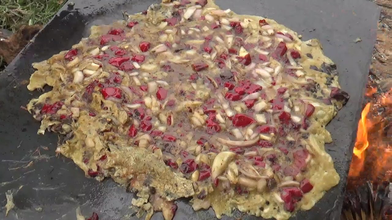 Goat Blood Omelette Amazing Tasty | Goat Blood with Egg Omelette How to ...