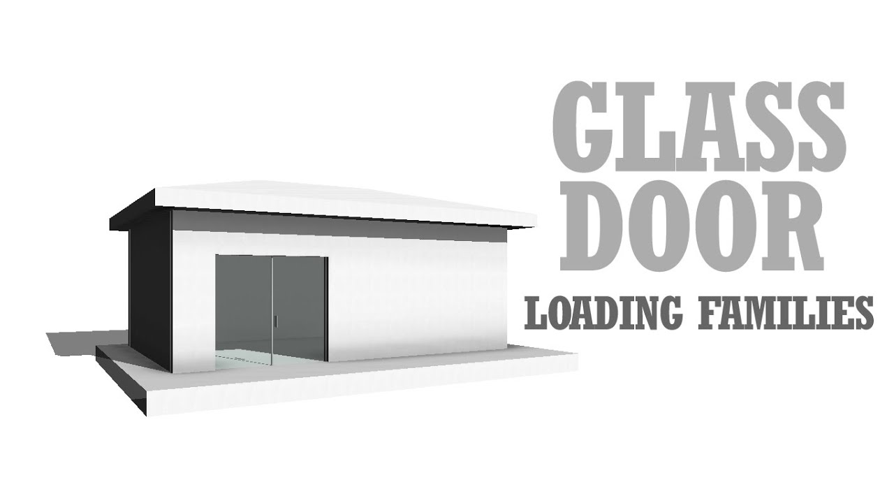 Placing Glass door family in Revit - YouTube