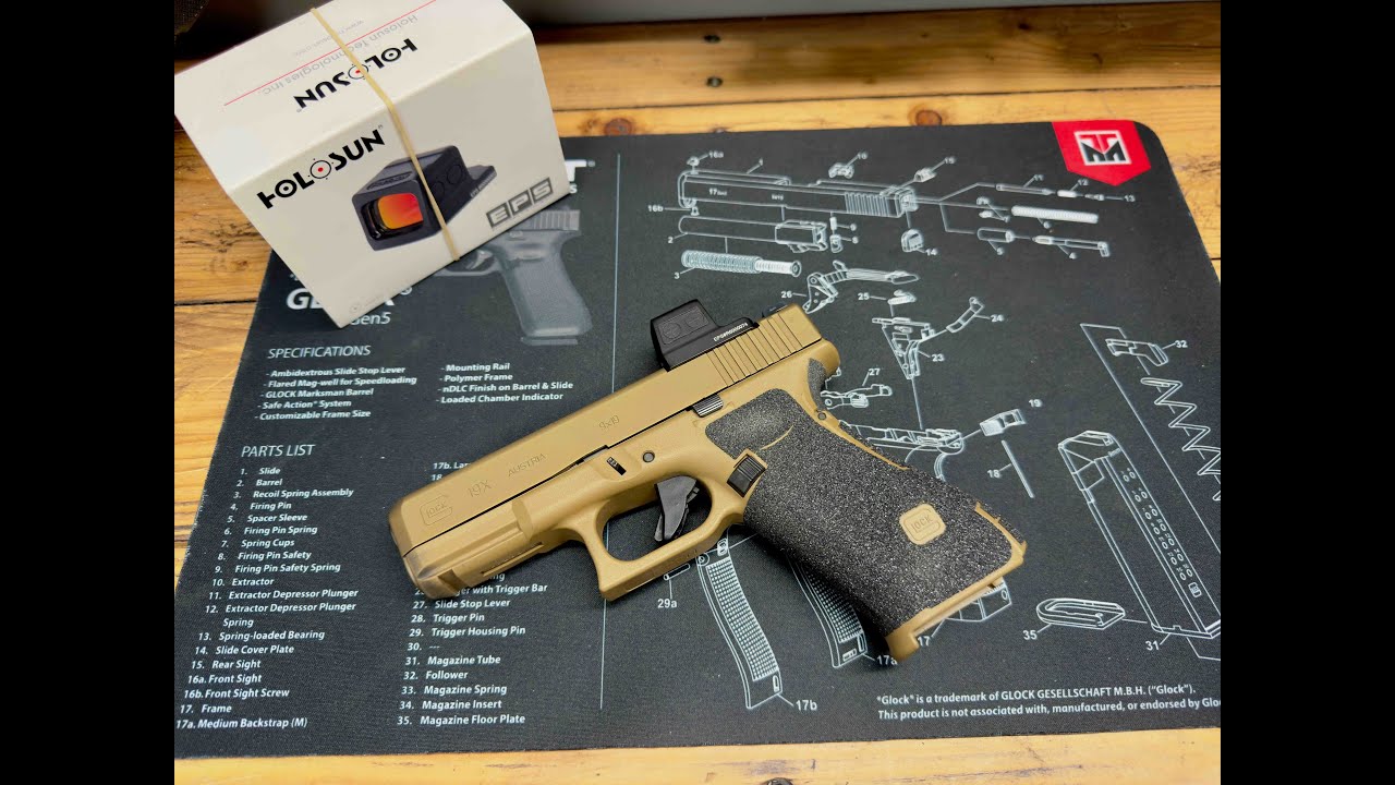 Co-witness sight with Glock 19x, NON MOS - YouTube