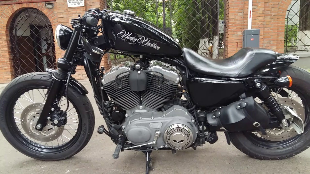 Harley Davidson Nightster bobberised by Guru's Garage - YouTube