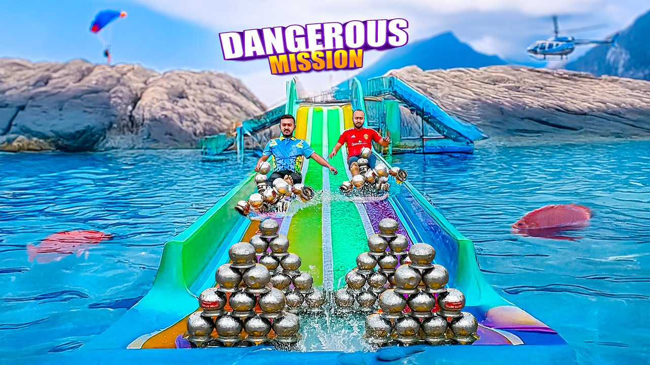 Sliding full speed into the water, smashing obstacles and mastering ...