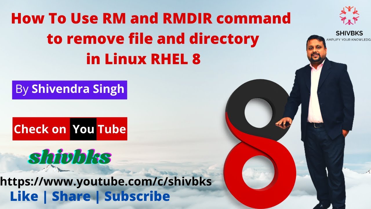 How we use RM and RMDIR command in RHEL 8 step by step - YouTube