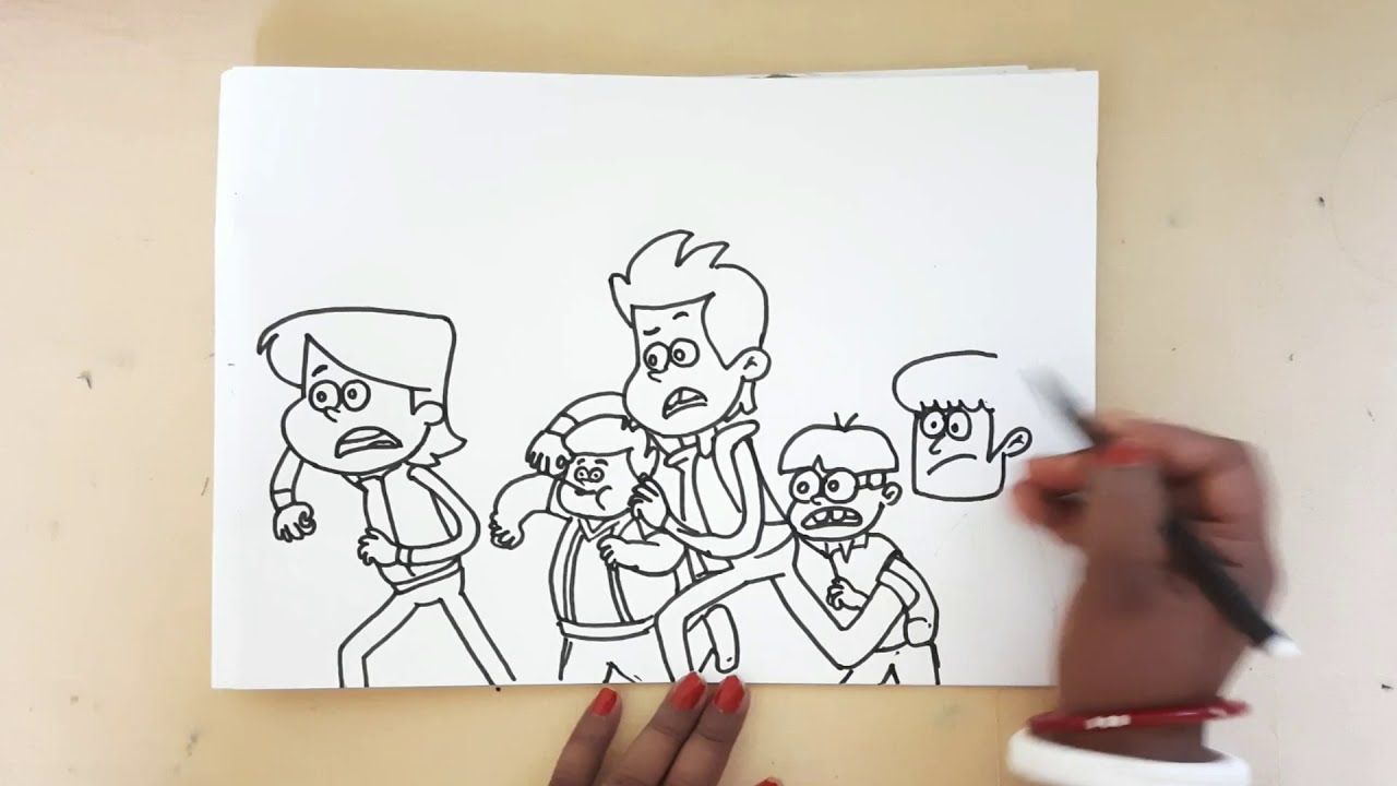 #Golmaal junior Cartoon. how to draw Gopal From Golmaal Jr cartoon step ...