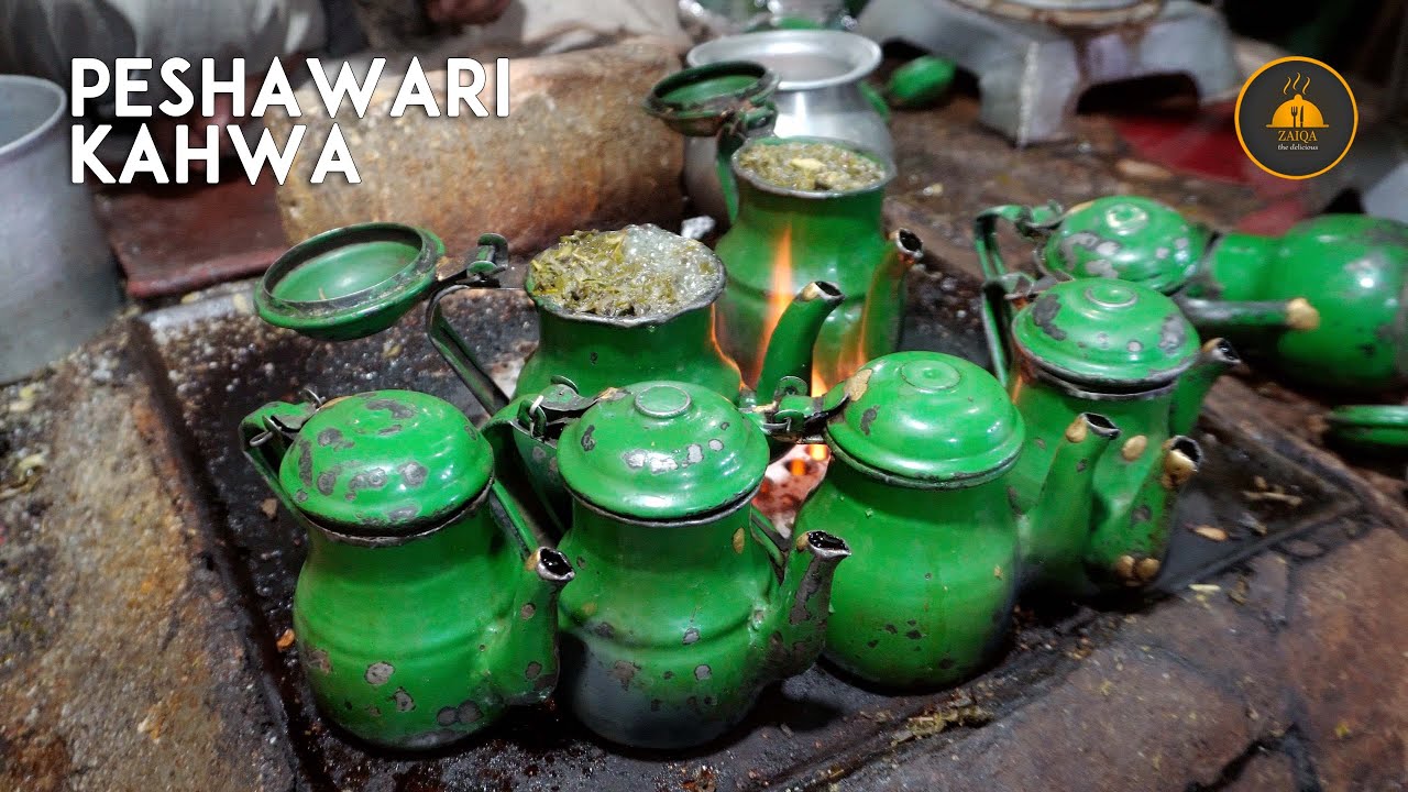 Non Stop Making of Peshawari Qehwa | Qissa Khwani Bazar Peshawar ...