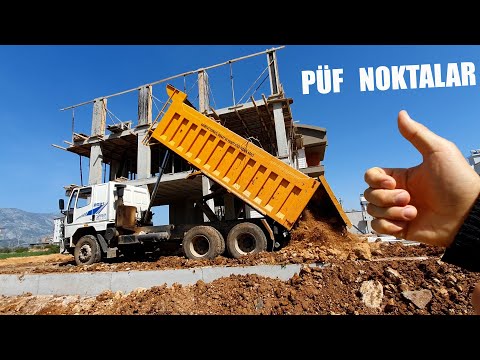 Fort Kamyonla İnşaatta Damper kaldırdık Zor bir yer Damperin 3  Önemli Püf noktası Hidromek hmk 102B