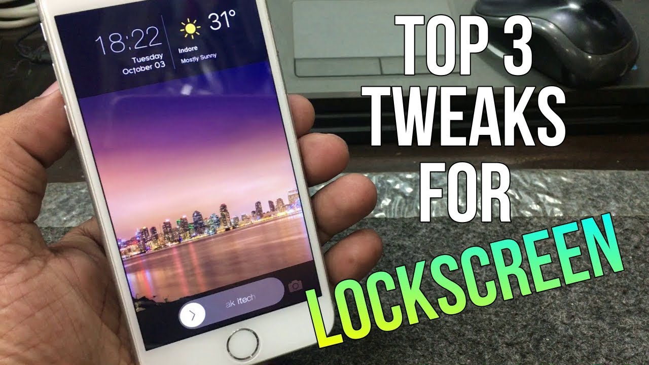 Top 3 Lockscreen Tweaks For iphone | ios 10-10.2 || - YouTube