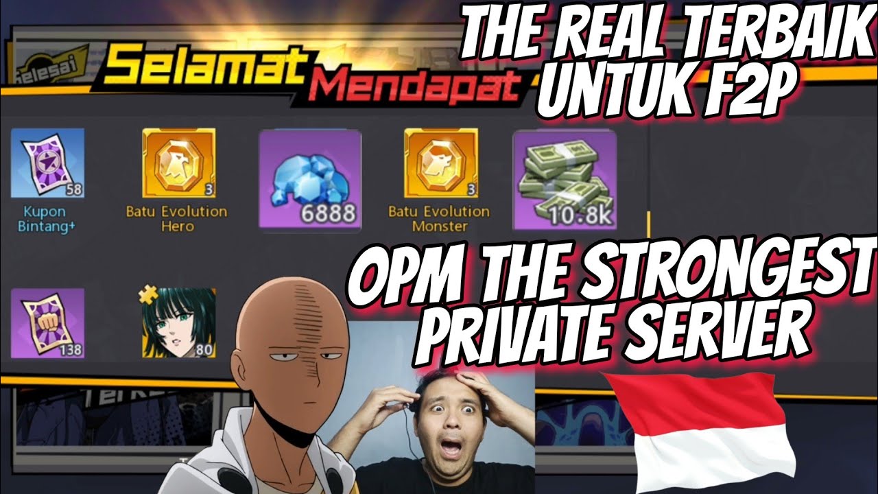 OPM THE STRONGEST PRIVATE SERVER INDO🔥BANSOS TERGILA GOKIL RAMAH F2P INIMAH - OPM The Strongest ...