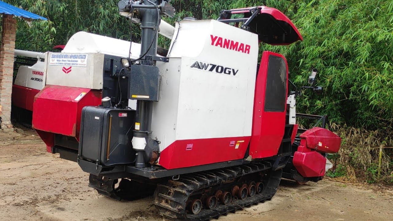 YANMAR harvester AW70GV new video 2022 - YouTube
