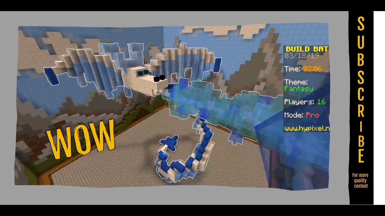 Minecraft Build Battle: How to build an ice dragon! | Season 1 - #18 ...