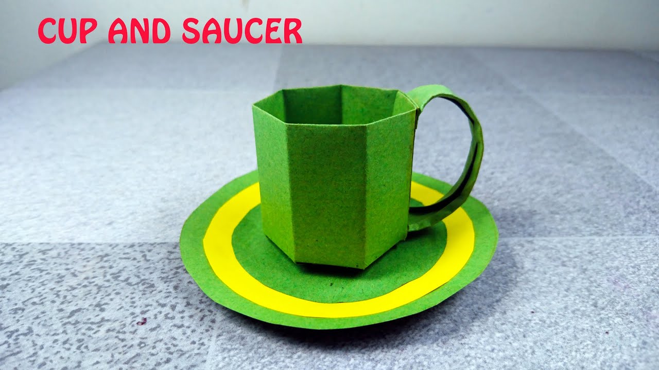 CUP AND SAUCER | Origami tutorial by Magic Folds - YouTube