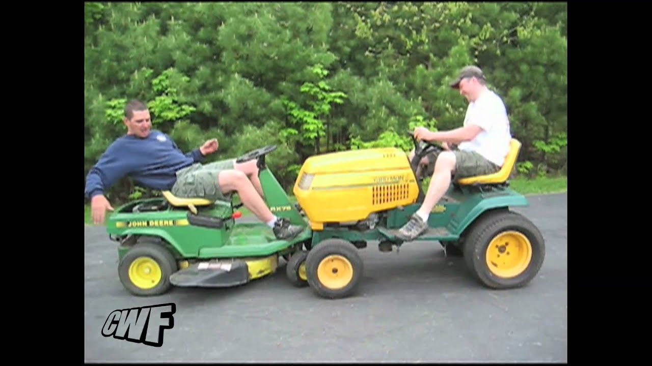 CuteWinFail: Lawn Mower Bumper Cars Fail - YouTube