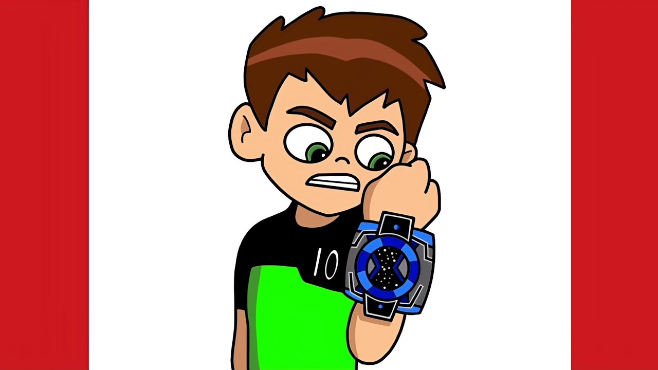 Ben 10 Drawing | How to draw ben Tennyson - YouTube