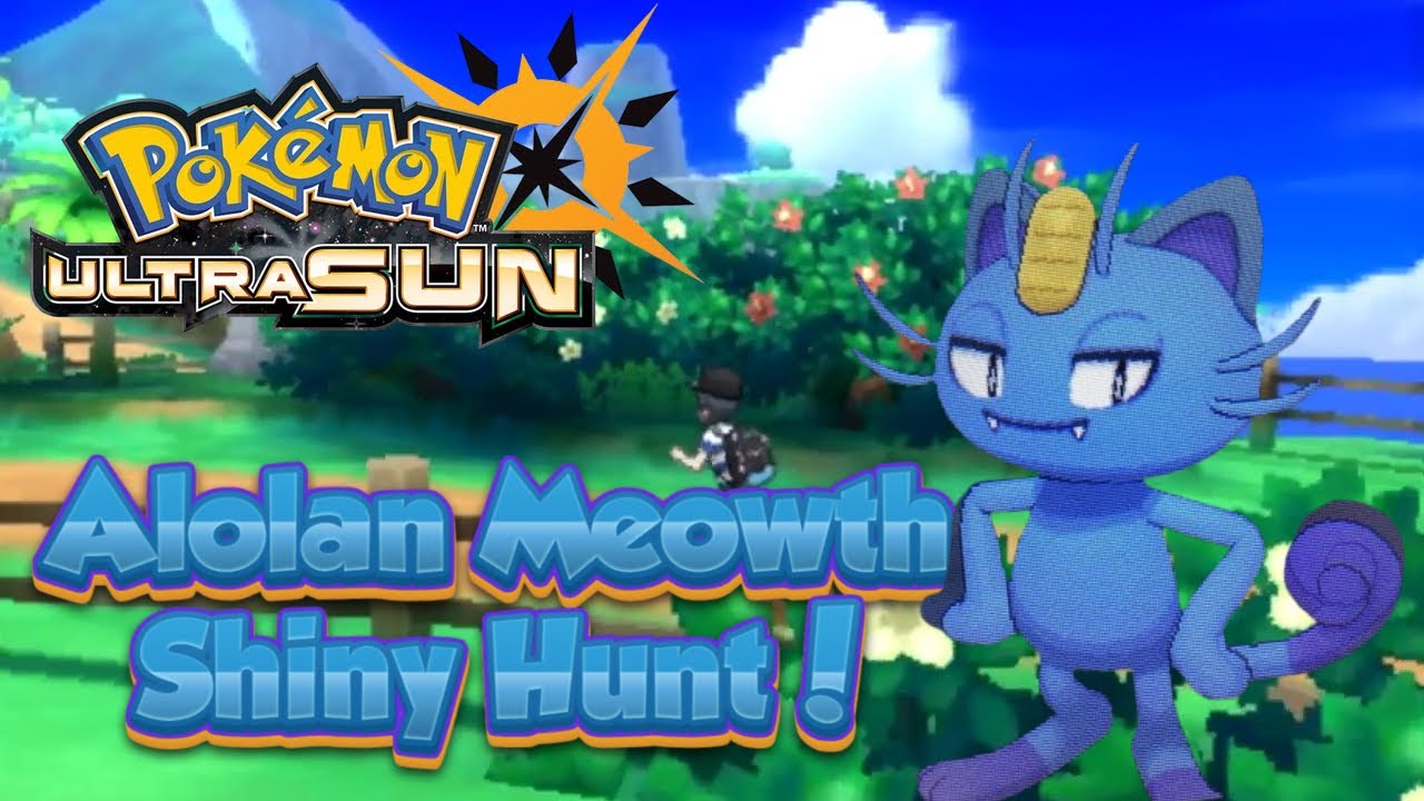 SOS Alolan Meowth Shiny Hunt In Pokemon Ultra Sun! #shorts - YouTube