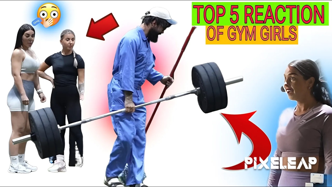 Top 5 gym girls reaction !Anatoly gym prank - YouTube