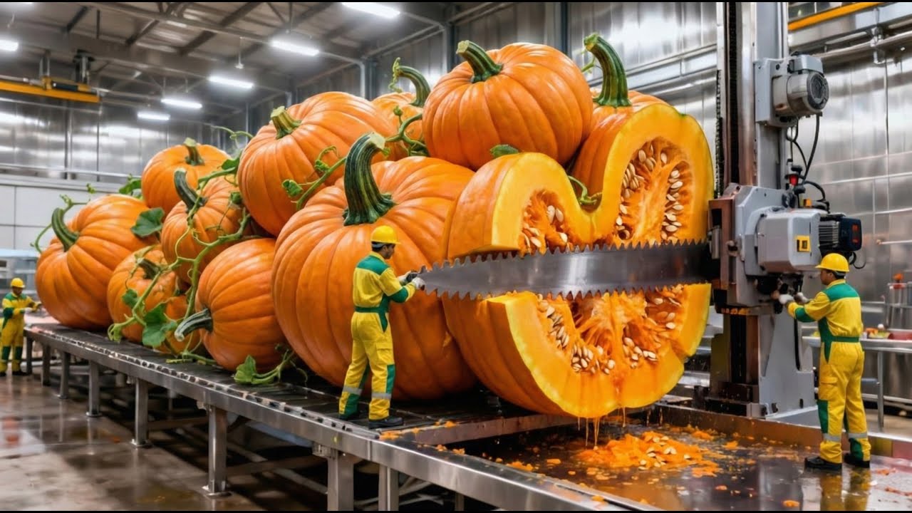 Production process: From pumpkin to premium pumpkin jam (full process ...