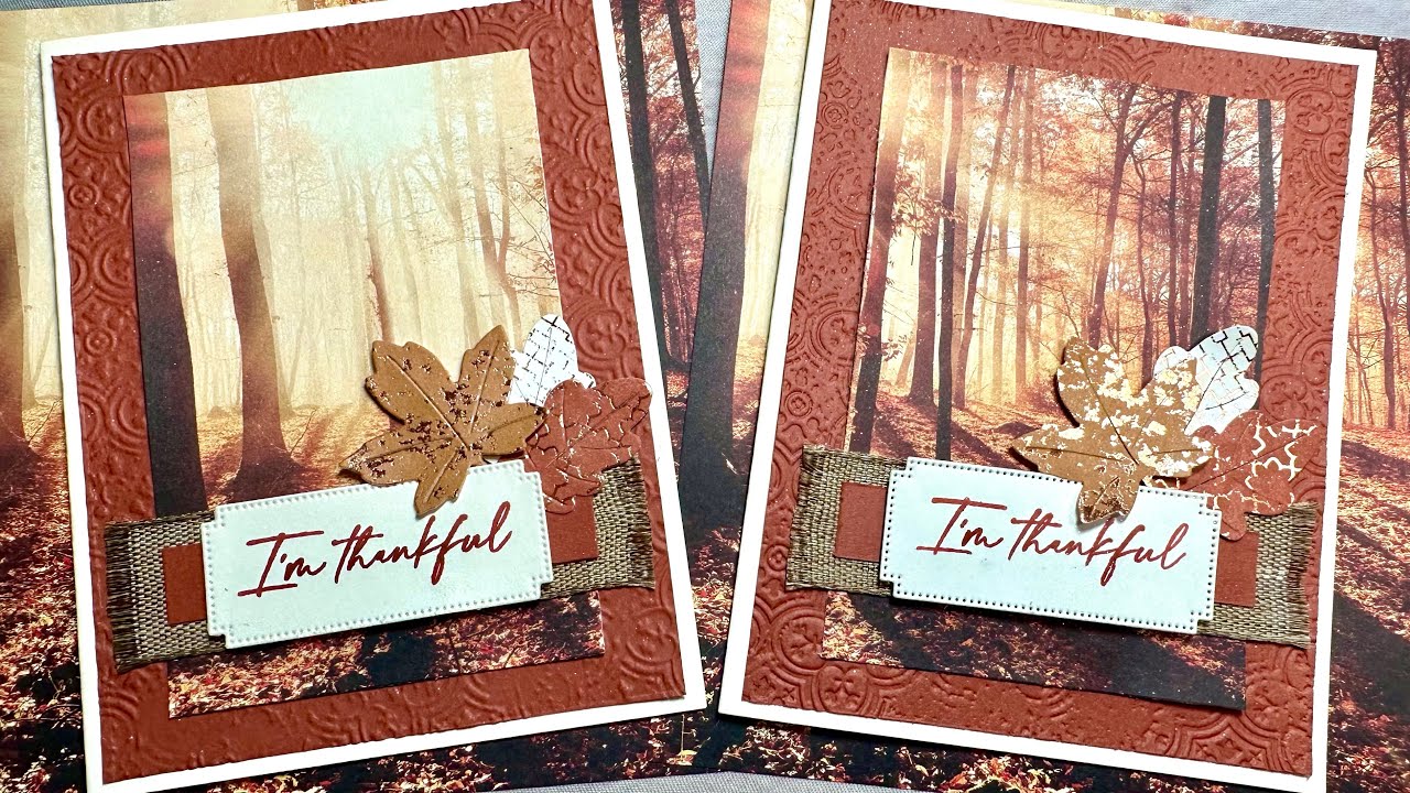 🍁🍁Holiday Mini Sneak Peek!! All About Autumn Card! - YouTube